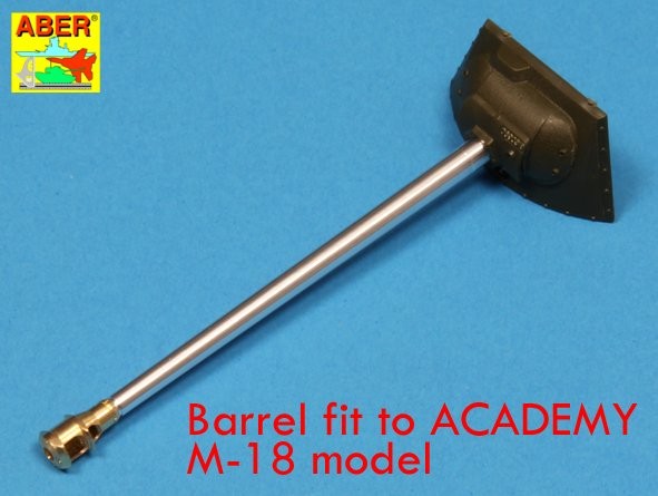 U.S 76 mm M1A2 barrel with muzzle brake for Sherman M4 series tanks ...