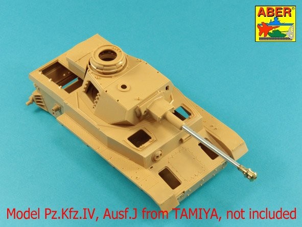 German 75 mm Barrel for Kwk 40 L/48 with late model muzzle brake for Pz ...