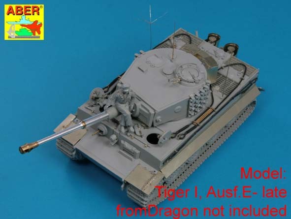 88mm KwK36/L56 barrel for Tiger I Ausf. E - with early muzzle brake 1/ ...